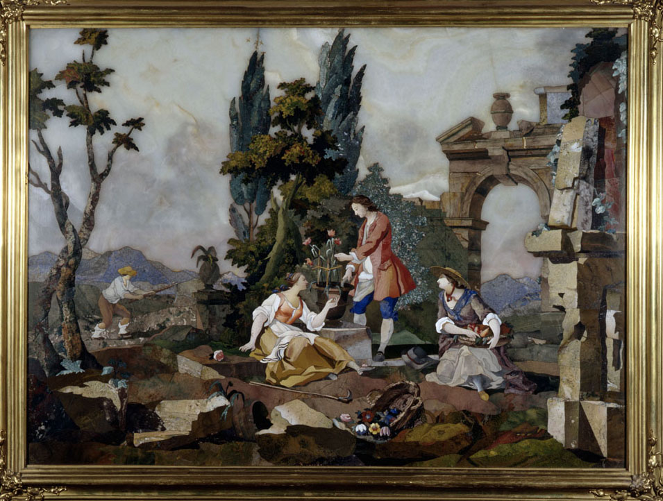 Very vague and beautiful colored stones: in Mantua works of art made ...