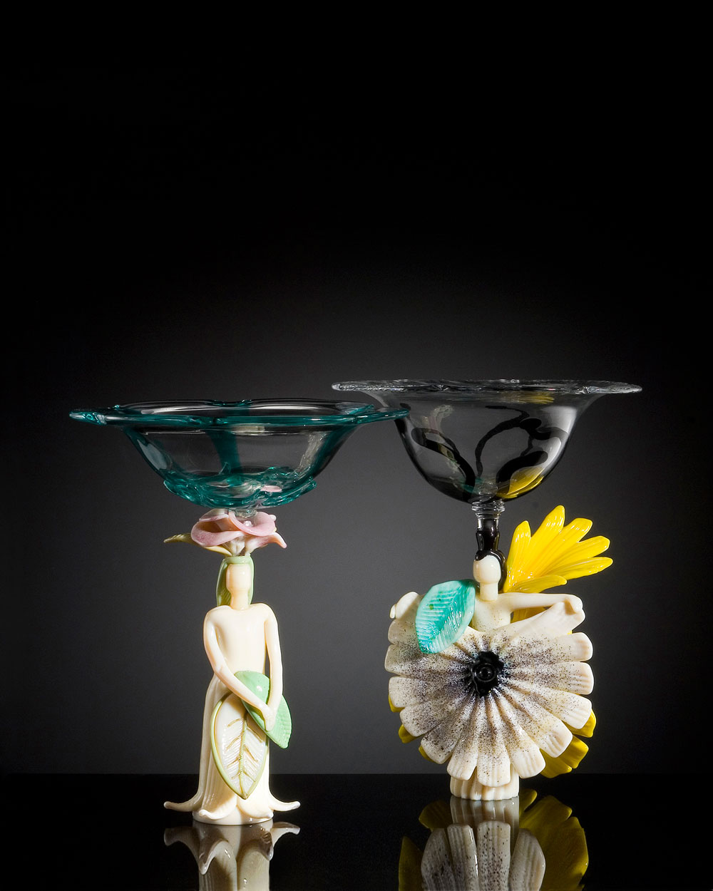 Fleurs en verre à la Villa Carlotta