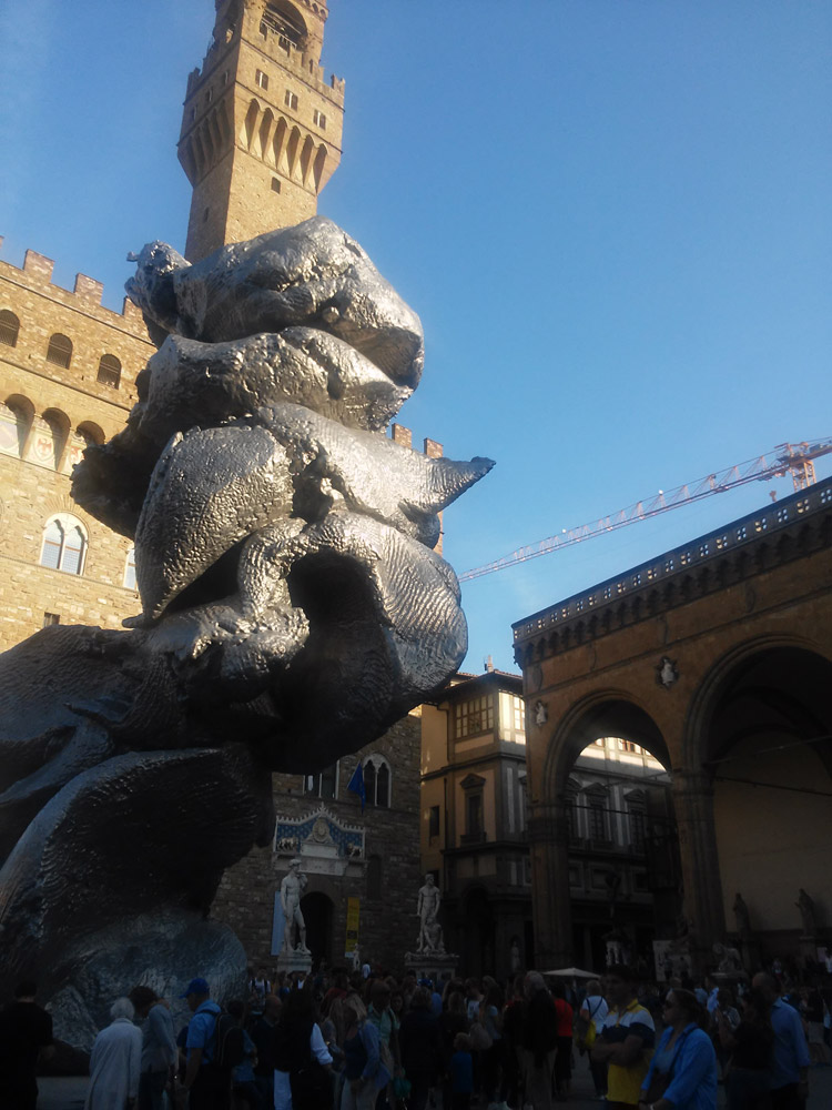 Daubed with a Big Clay spray can by Urs Fischer.