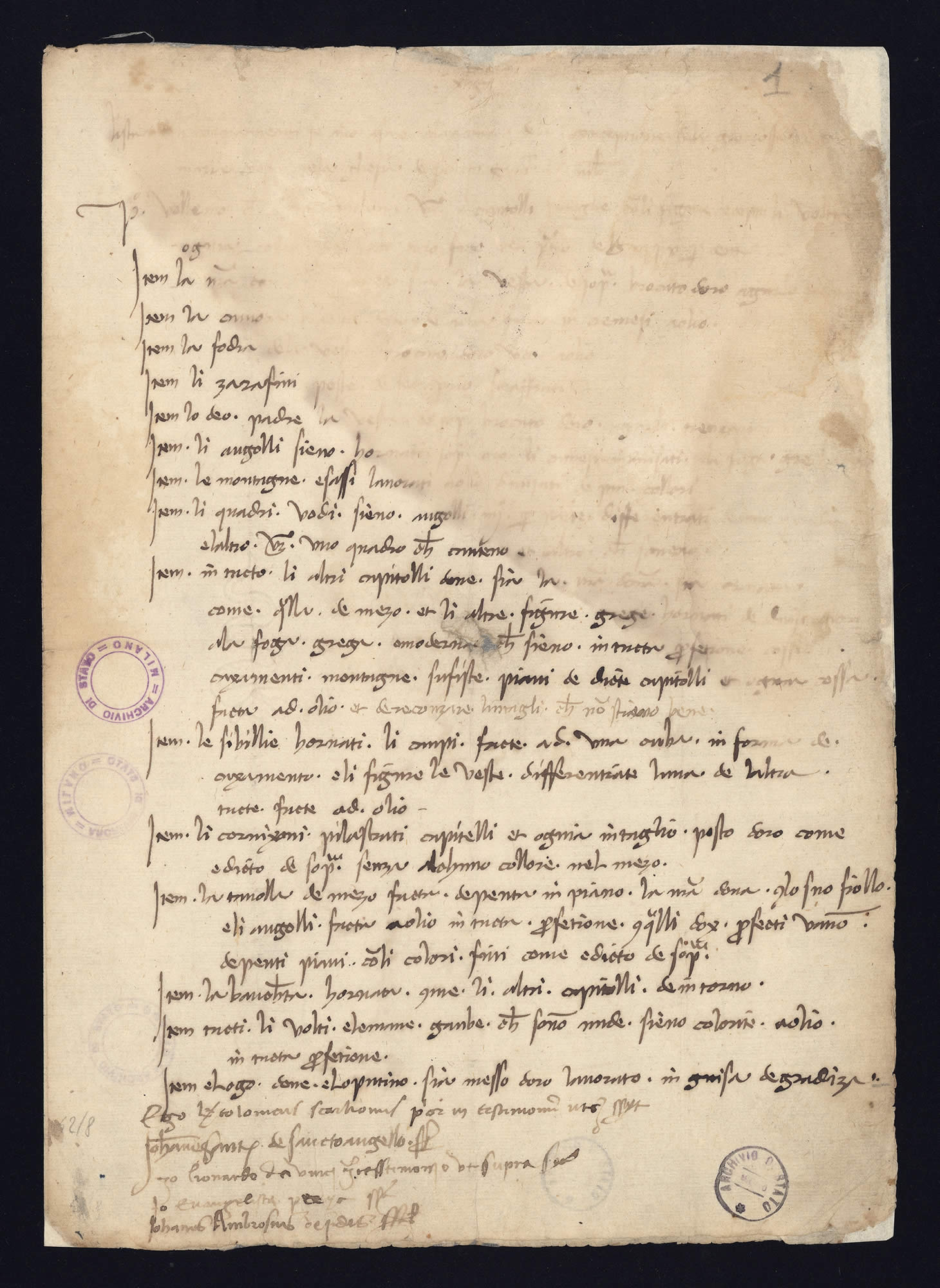 Leonardo da Vinci's only known signature will undergo digital restoration