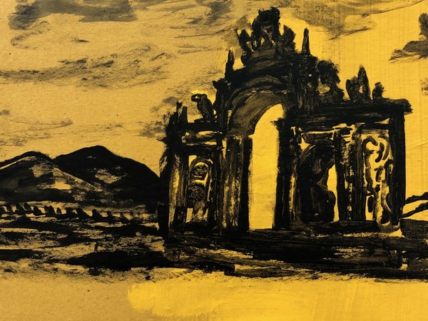 In Naples, Michael Rotondi's solo exhibition entitled Ca piogg dint o cor