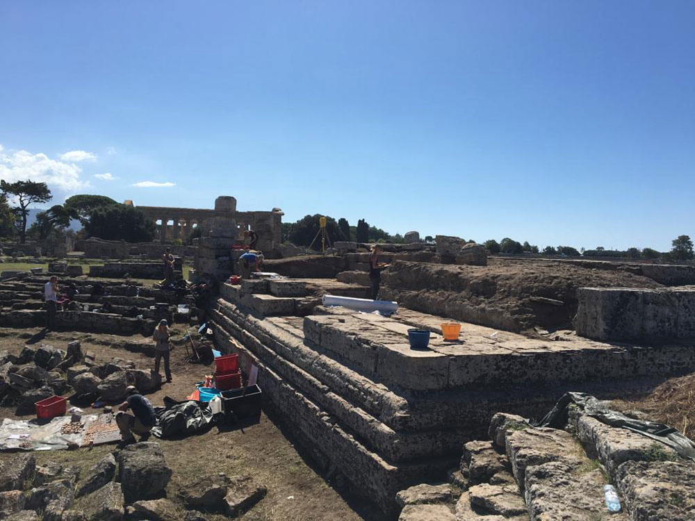 Paestum Temple of Peace: excavation campaign concluded with news