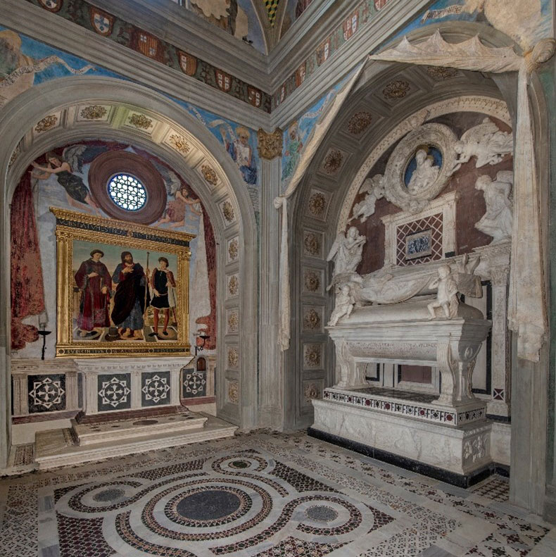 The Chapel of the Cardinal of Portugal in San Miniato al Monte, a ...