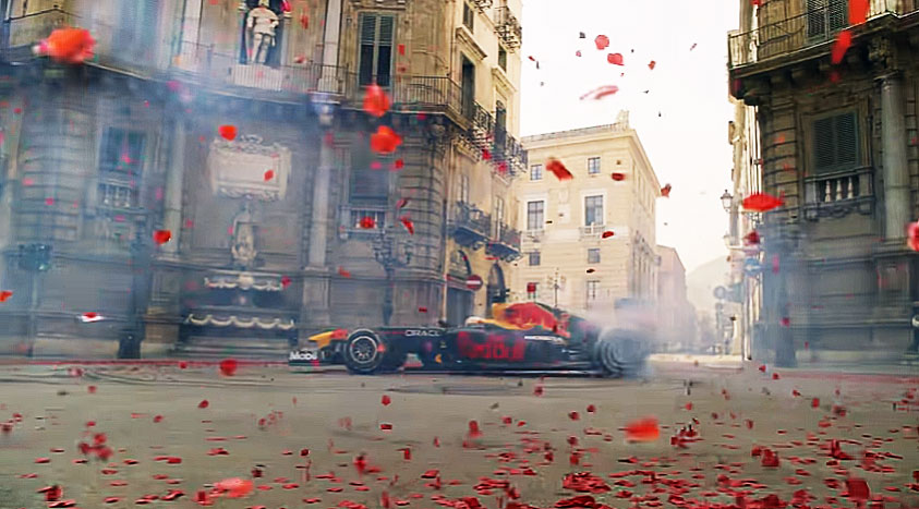 巴勒莫，维斯塔潘在 Quattro Canti 驾驶 F1。公共场地仅售 182 欧元：争议