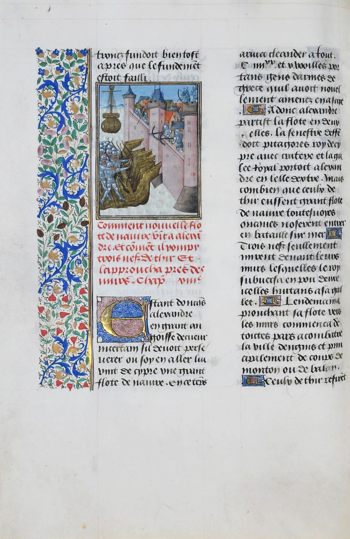 The manuscript of the Historiae Alexandri Magni: the dream of the court ...