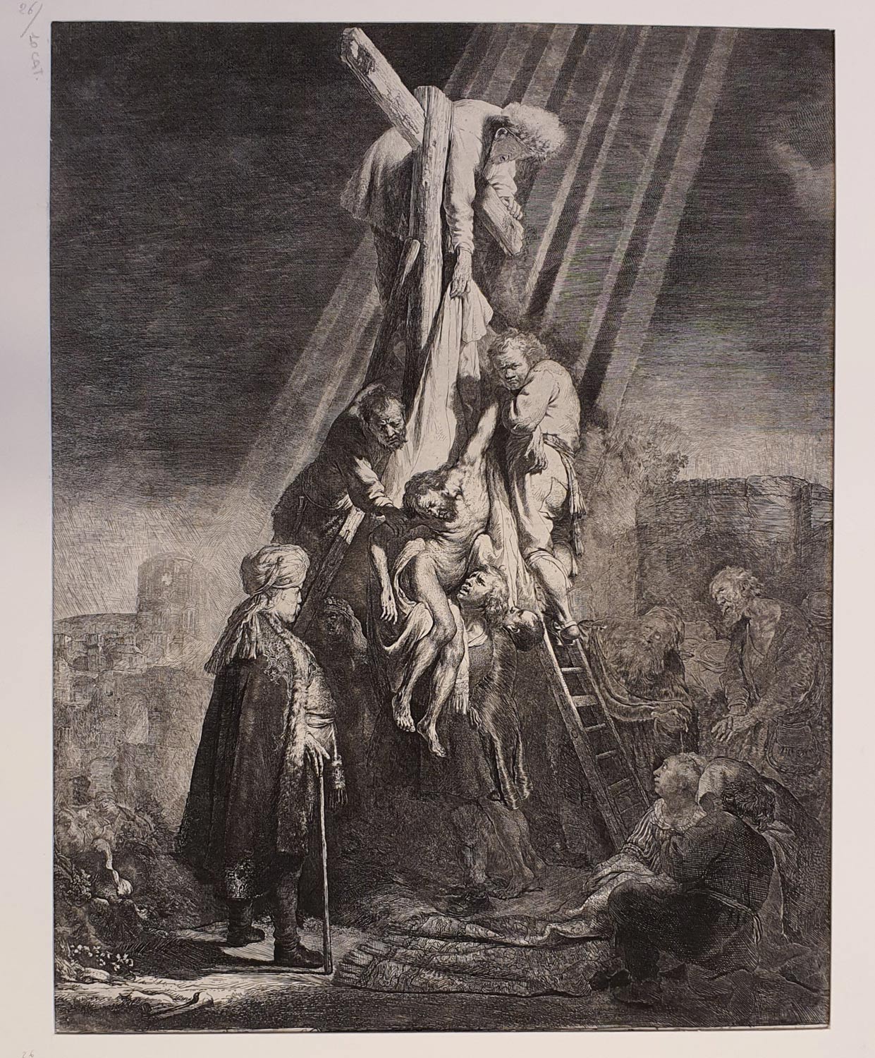 The collection of Rembrandt engravings in the State Library of Cremona.