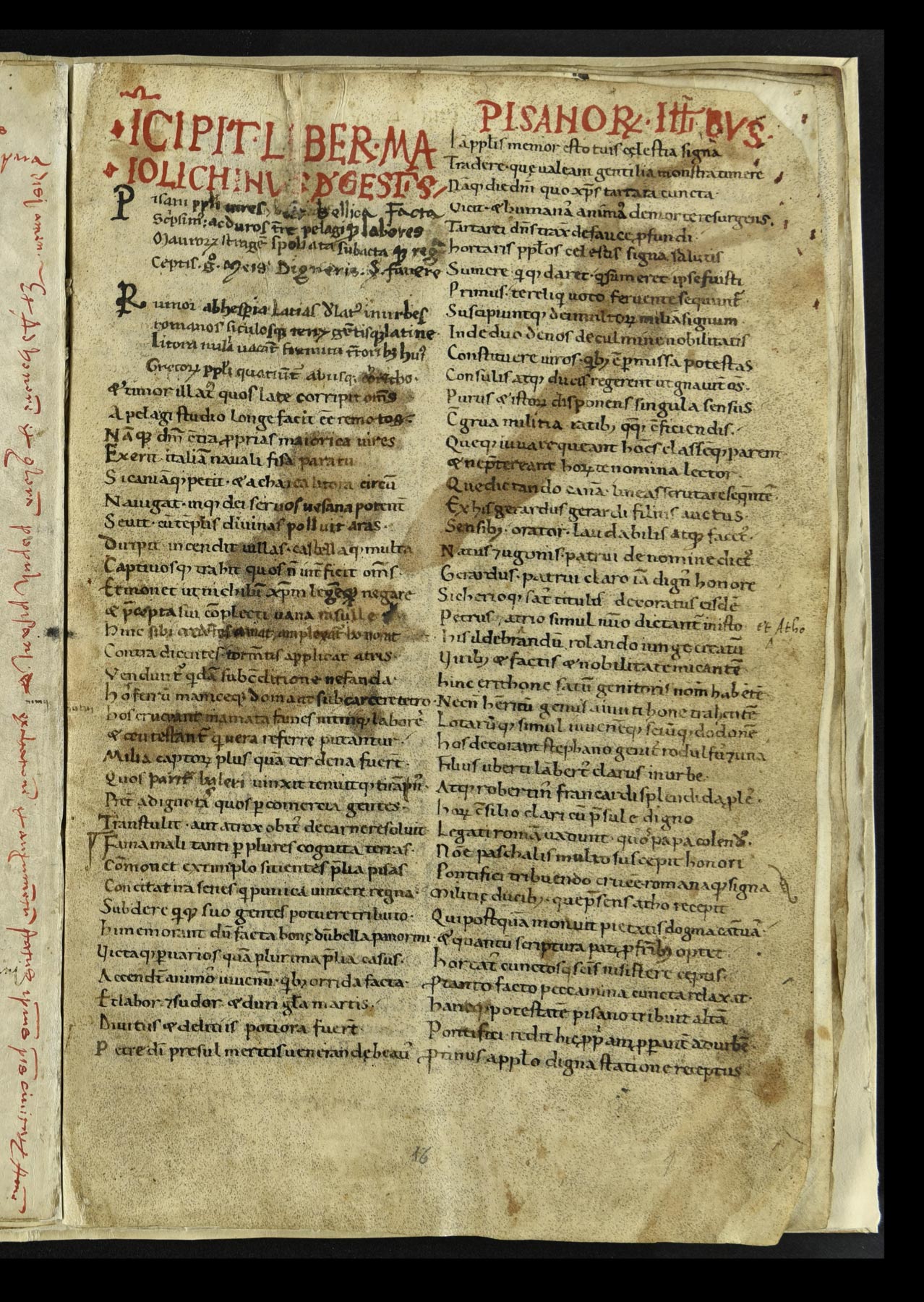 The Liber Maiolichinus, a 12th century codex recounting the exploits of ...