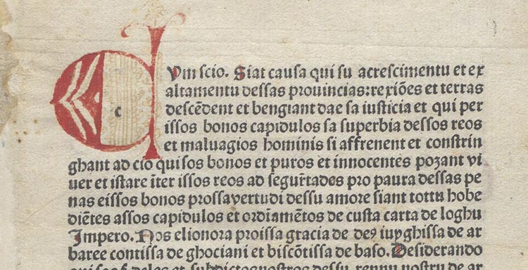 The Carta de Logu, the law in Sardinia in the late fourteenth century