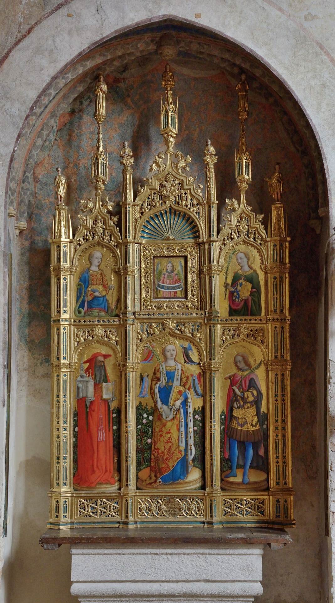 Venice, completed the restoration of the Polyptych of the Virgin by ...