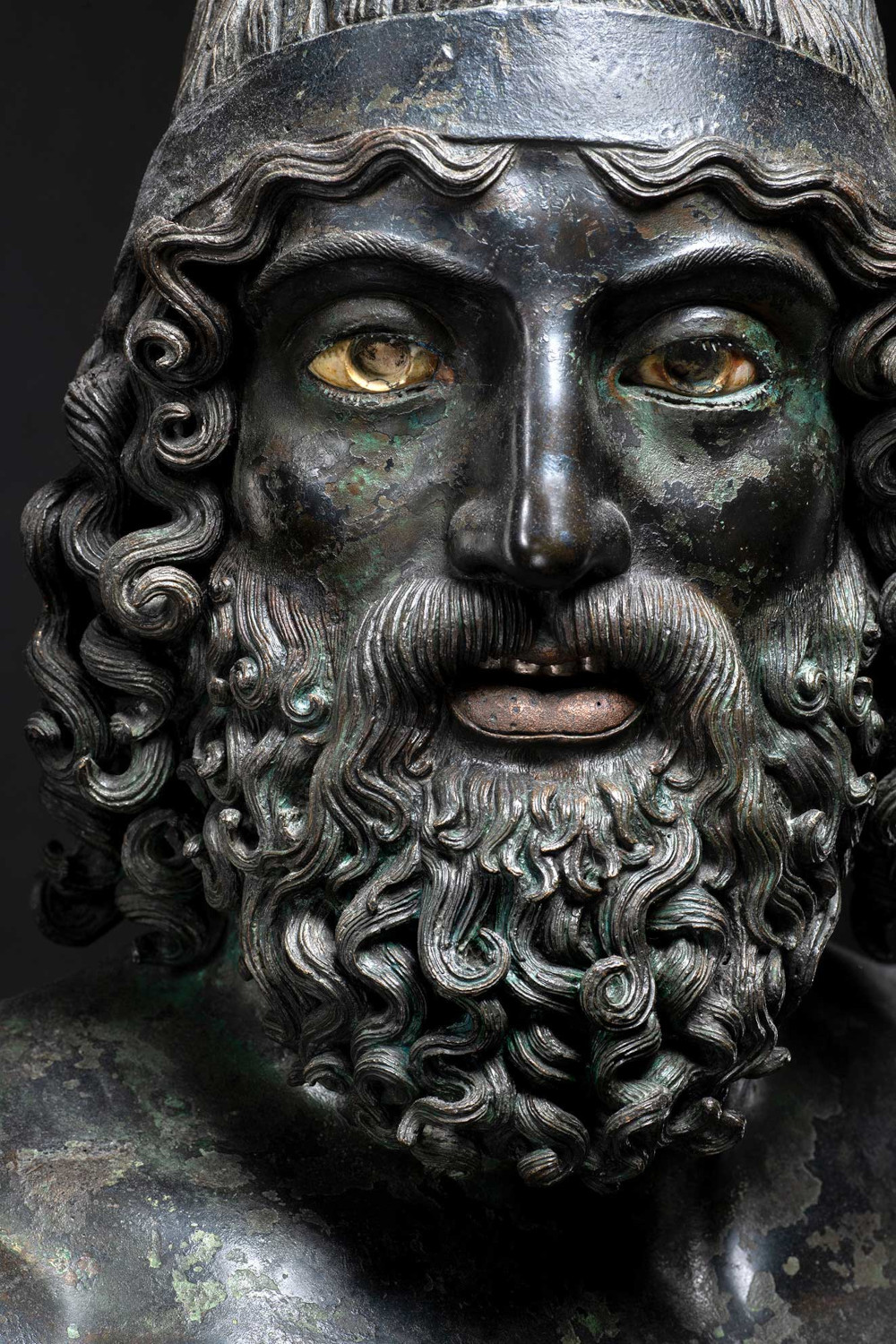 At the Accademia Gallery in Florence, the Riace Bronzes in the shots of ...
