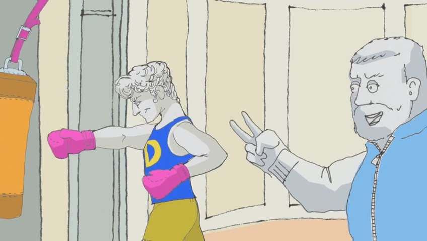 The David goes to the gym! An animated video from the Academy Gallery ...