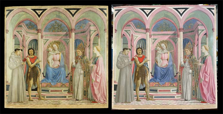 Florencia, finaliza la restauración del Retablo Magnoli de Domenico ...