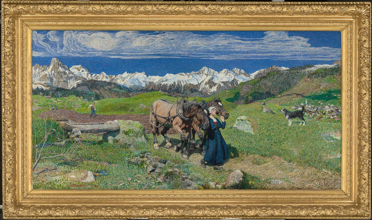 Poor Segantini! The Getty removes the frame he designed from the ...