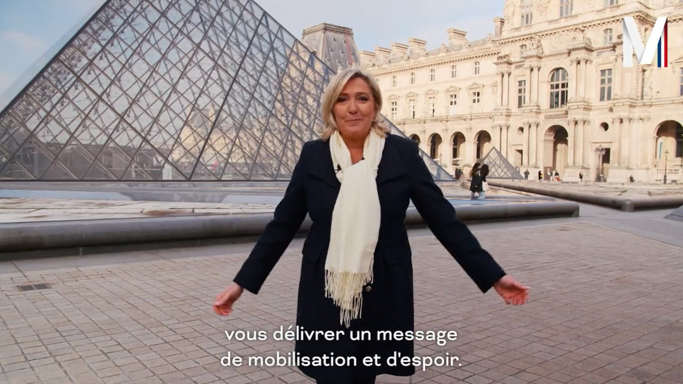 Louvre furious with Marine Le Pen: shoots video for her candidacy ...