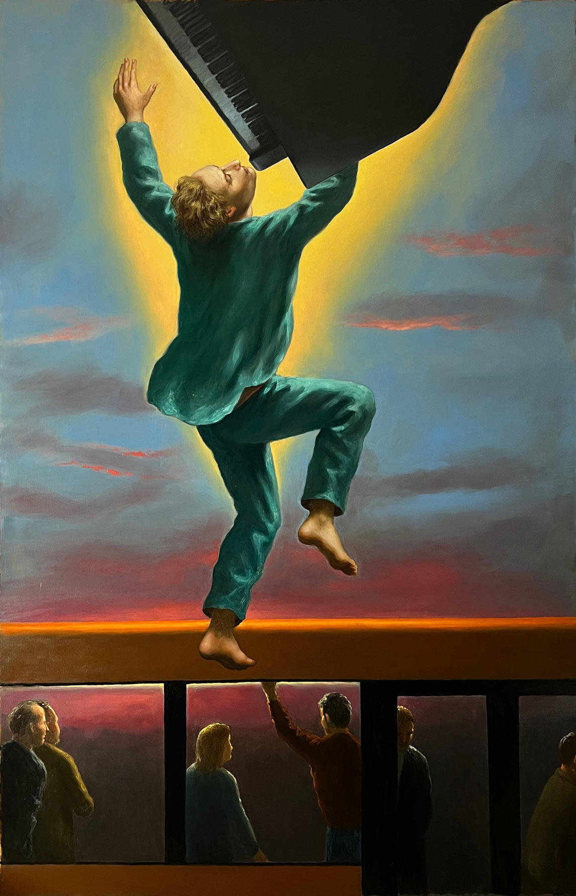 Milan, Stefano Di Stasio's dream painting on display at Fondazione Stelline