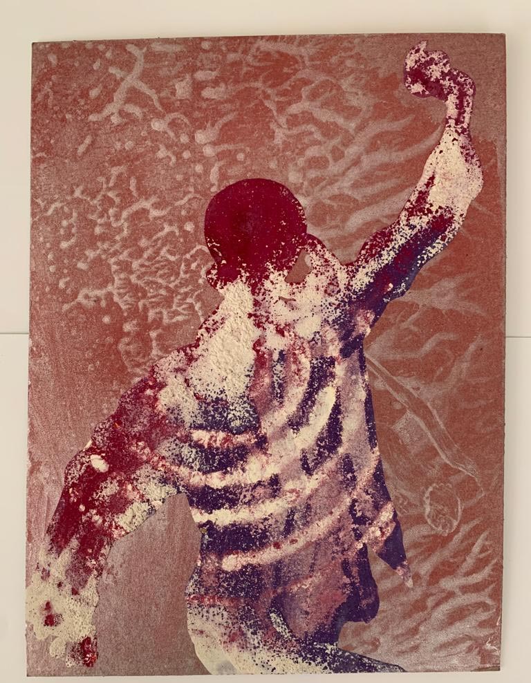 Nicola Bolla's painting, from Pigment Paintings to LP paintings