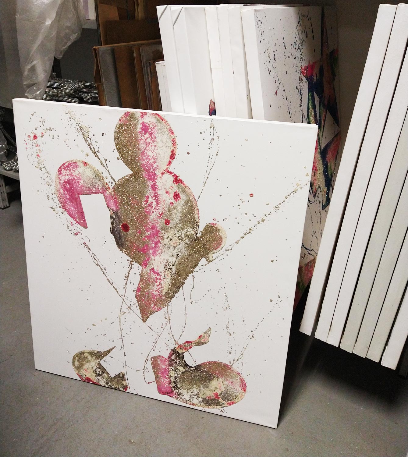 Nicola Bolla's painting, from Pigment Paintings to LP paintings