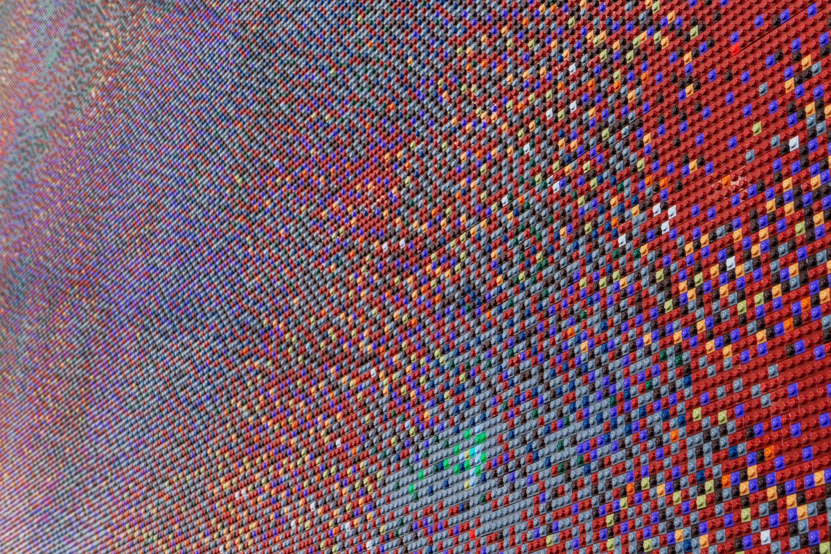 Ai Weiwei recreates Monet's Water Lilies with Legos: a 15-meter work