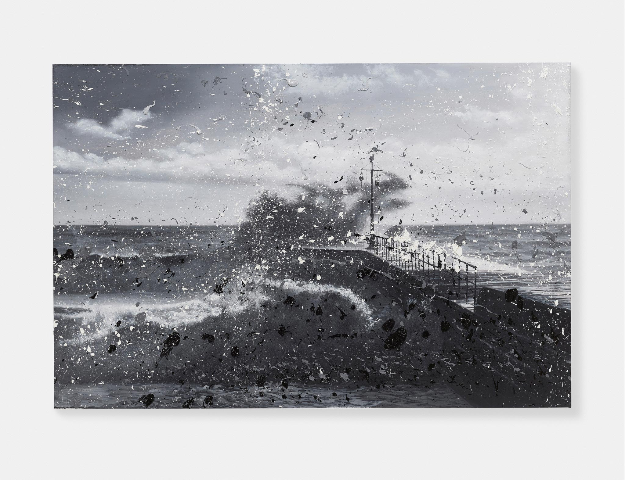 Damien Hirst exhibits his new paintings, dedicated to the sea, for the ...