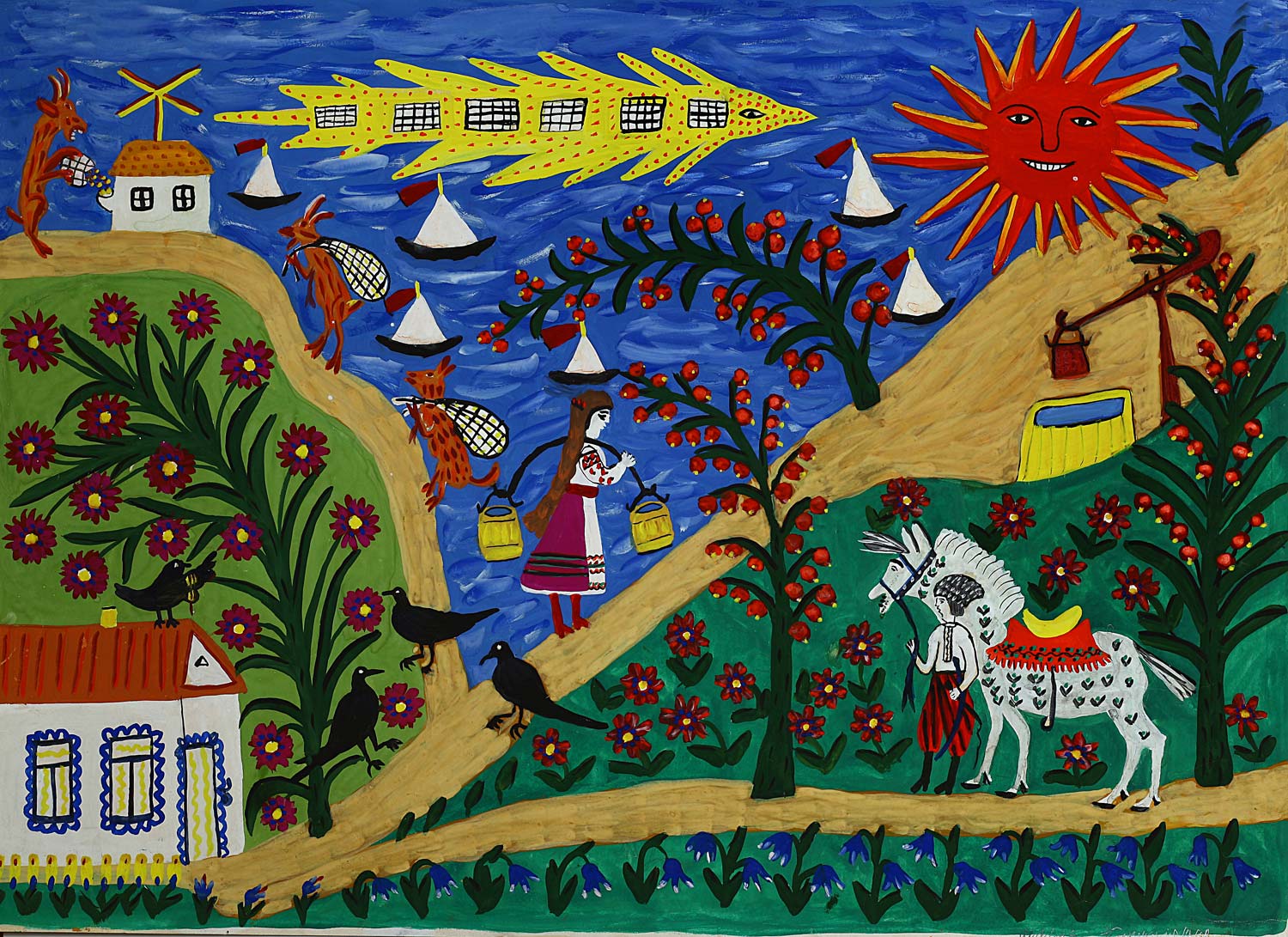 I girasoli di Maria Prymachenko: per la prima volta in Italia le opere ...