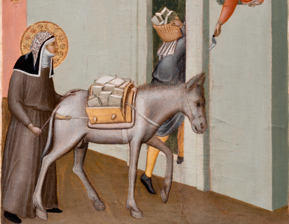 Uffizi Diffusi in Faenza: exhibited masterpiece by Pietro Lorenzetti with Beata Umiltà, a saint ...