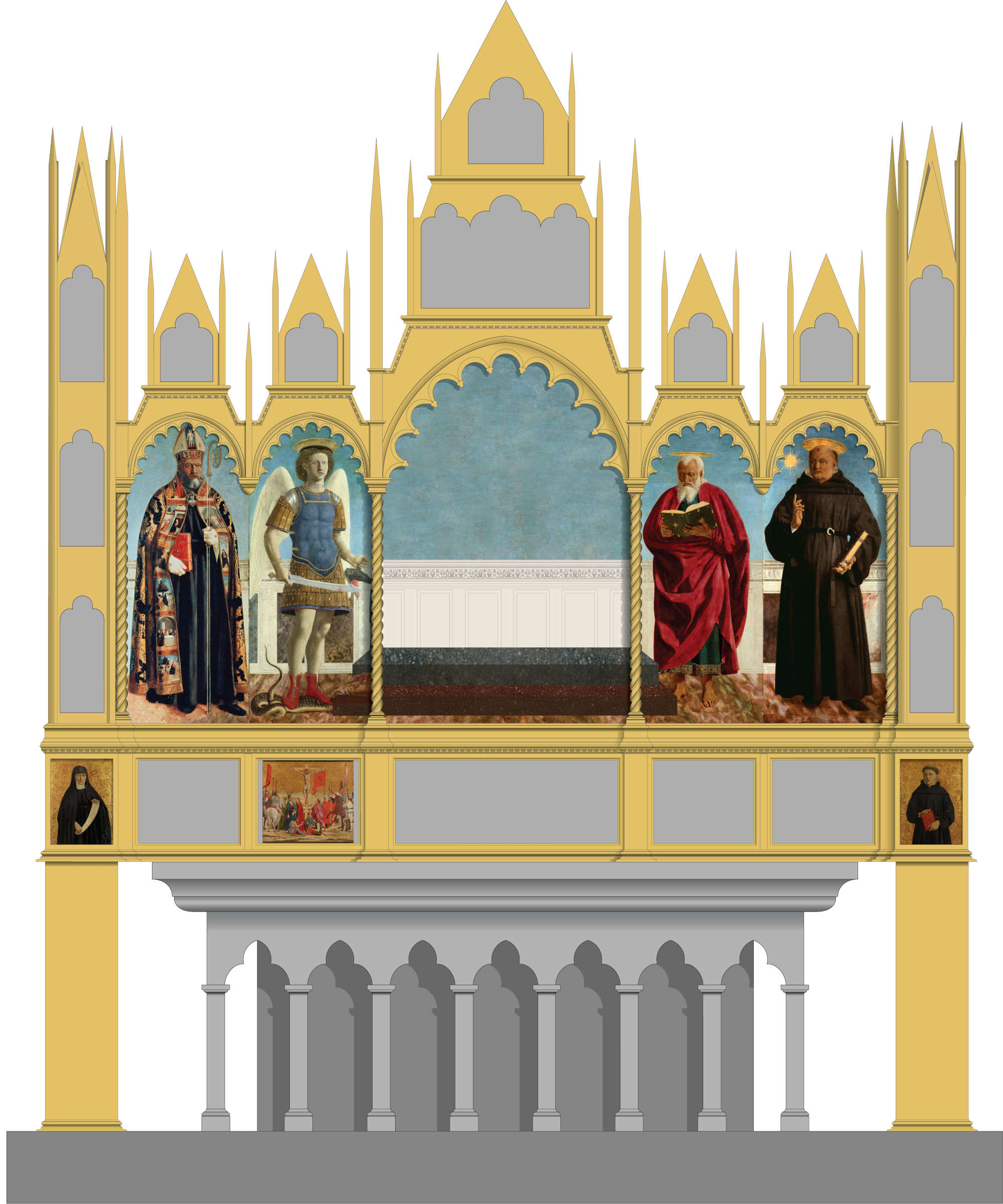 Milan, Piero della Francesca's Augustinian Polyptych on display ...