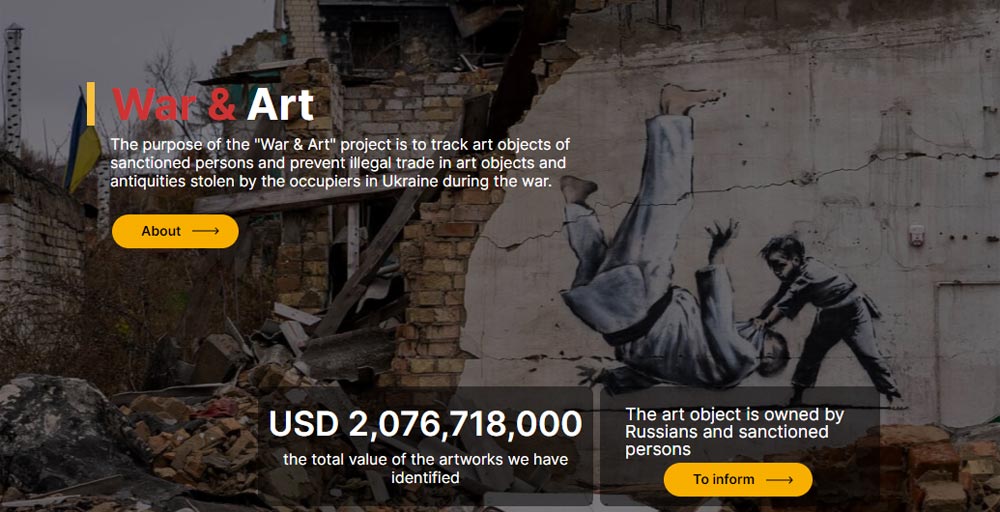 Ukraine launches database of artworks belonging to sanctioned Russians