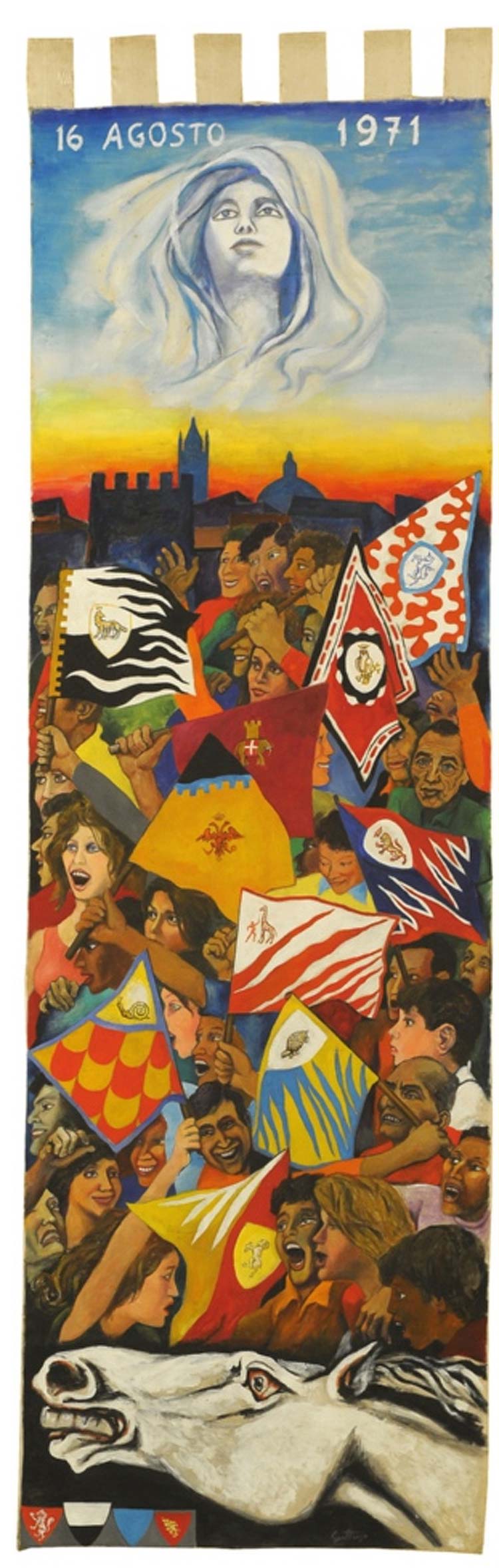 When the Palio di Siena is a work of art. The artists who painted the ...