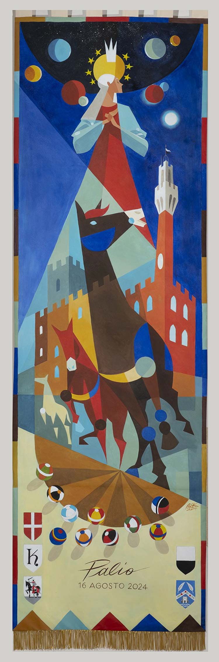 When the Palio di Siena is a work of art. The artists who painted the ...