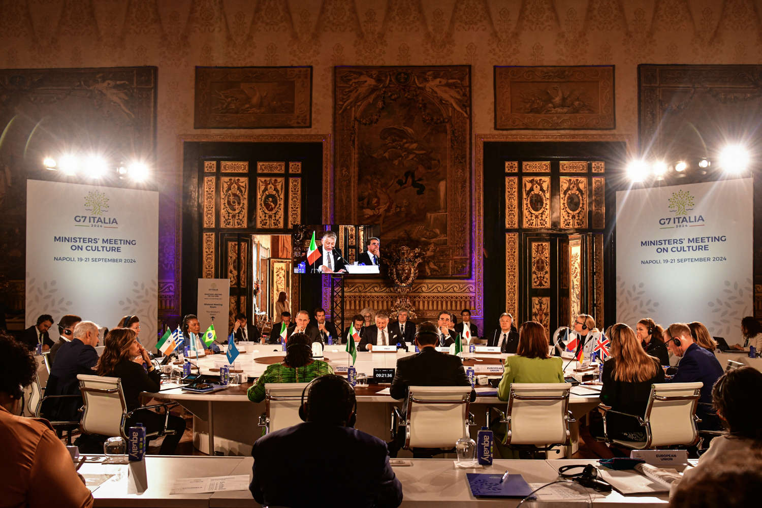 What was said at the G7 Culture in Naples.