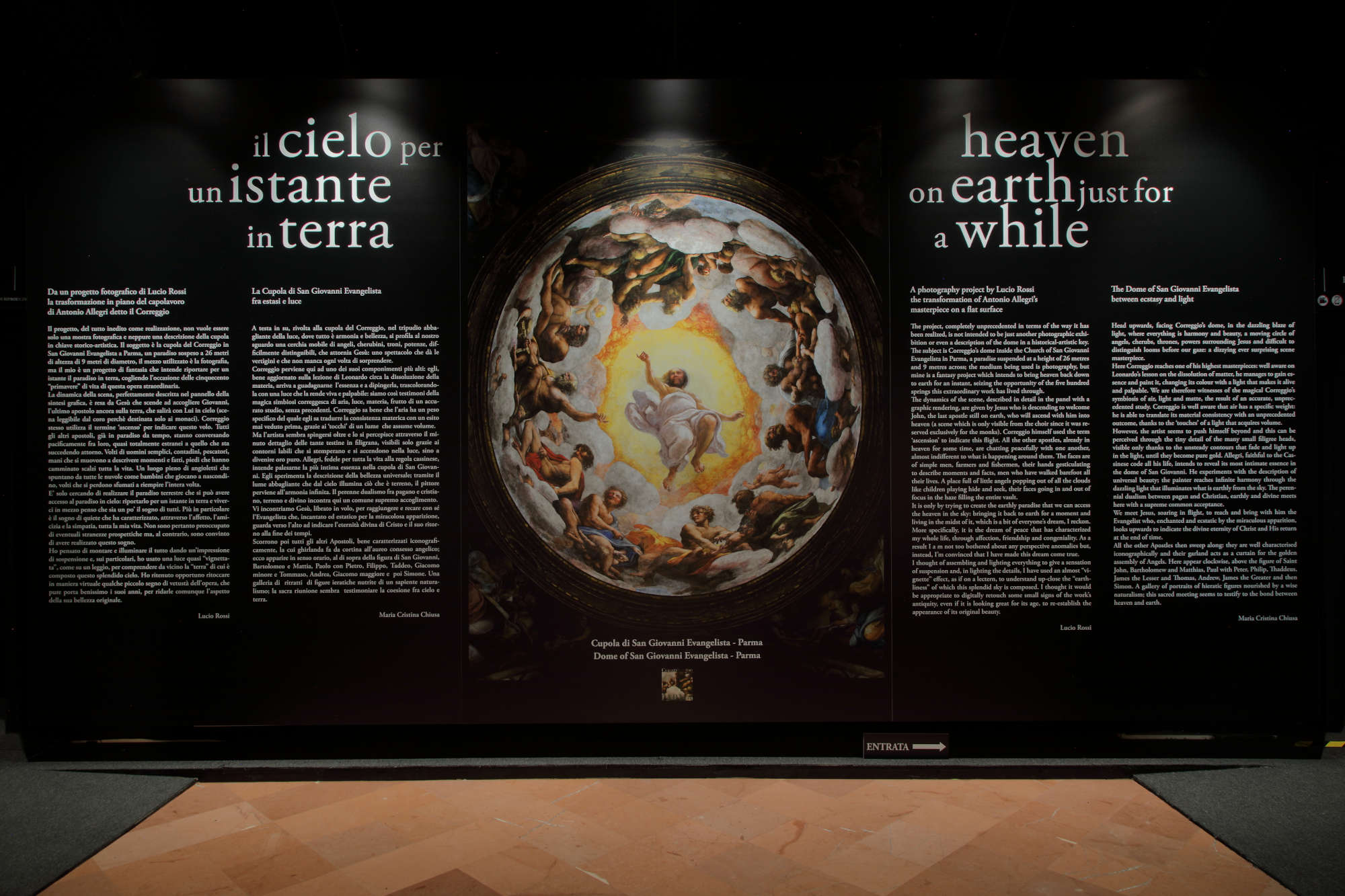 The walk in the sky. Correggio's prodigy in Parma in Lucio Rossi's photos.