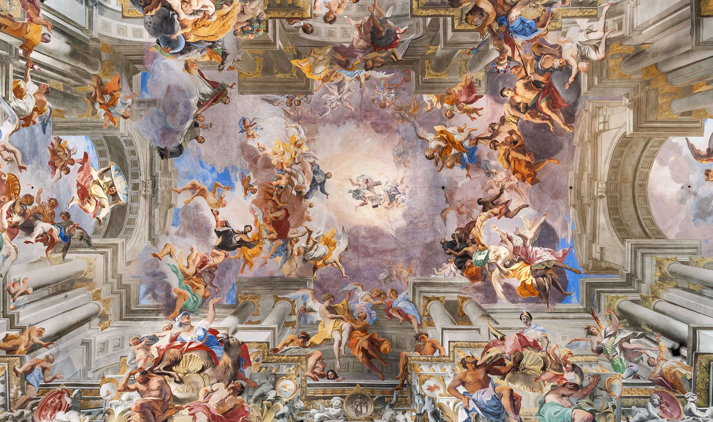 Affresco della chiesa di S. Ignazio a Roma, di Andrea Pozzo