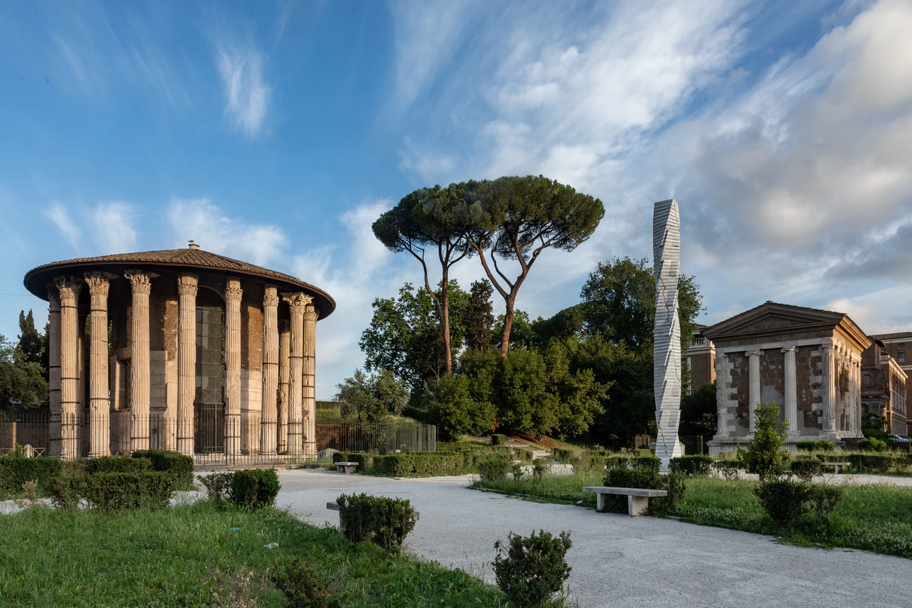 Rome, five monumental columns by Park Eun Sun to celebrate the ...