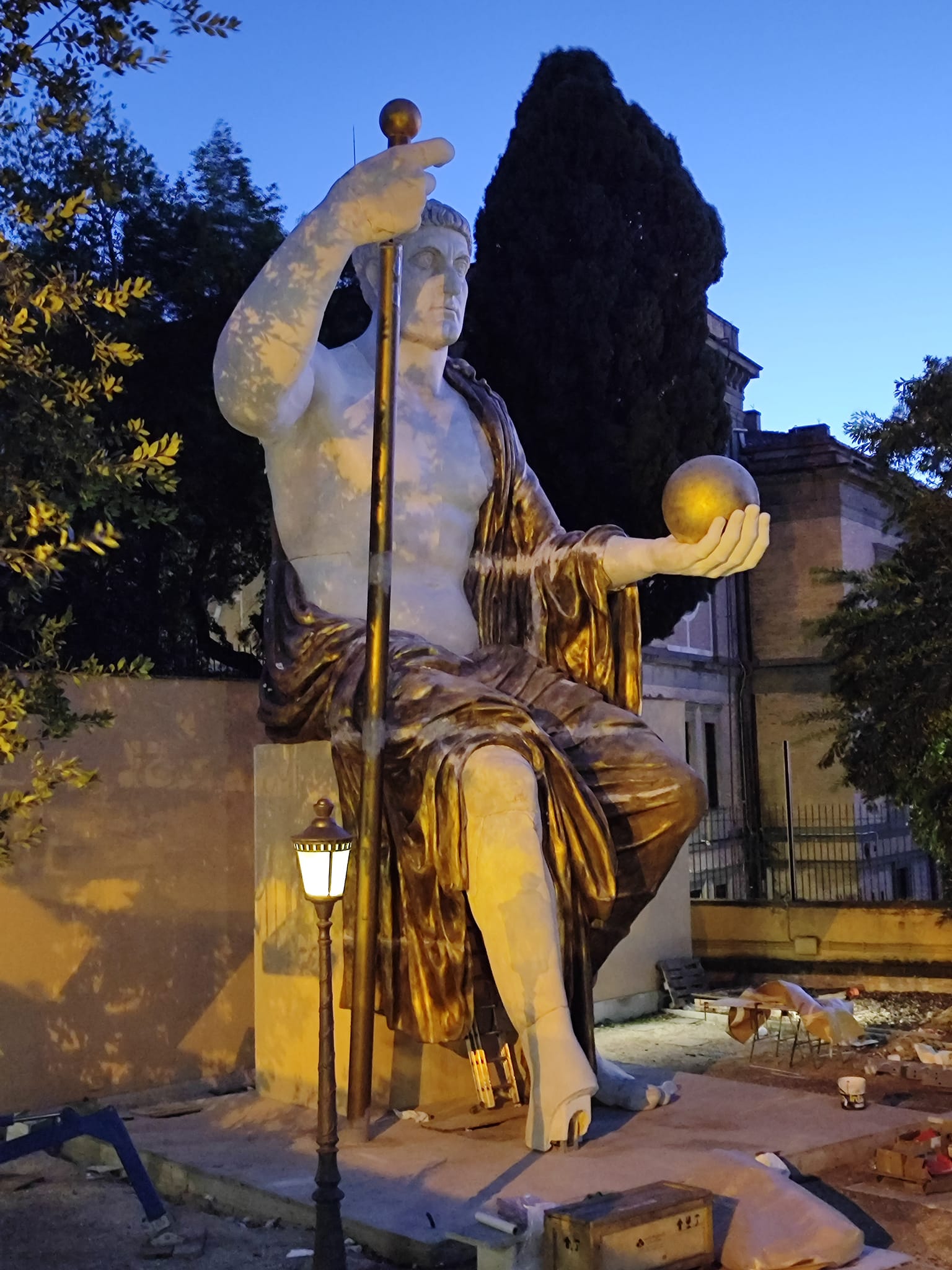 Remember the reconstruction of the Colossus of Constantine? It has ...