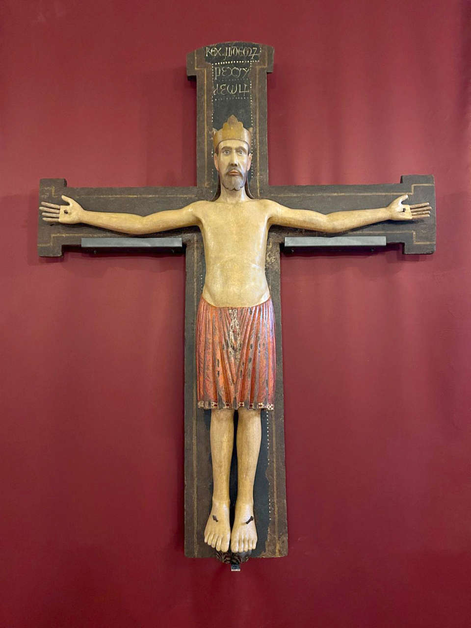 Forli, 12th-century Romanesque crucifix restored
