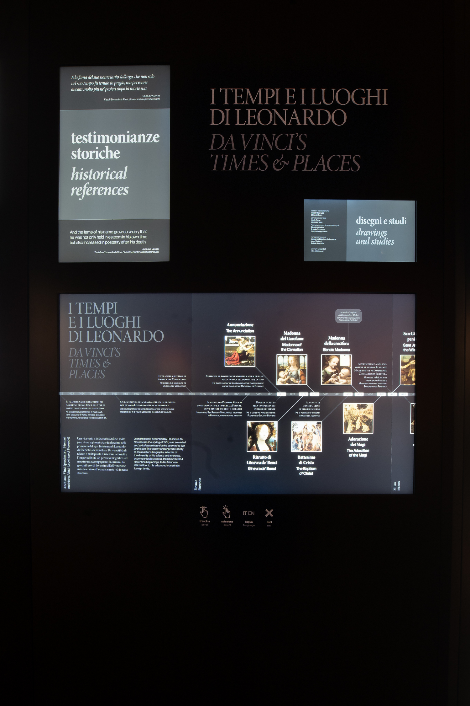 At Leonardo3 museum, a new and unprecedented interactive wall brings ...