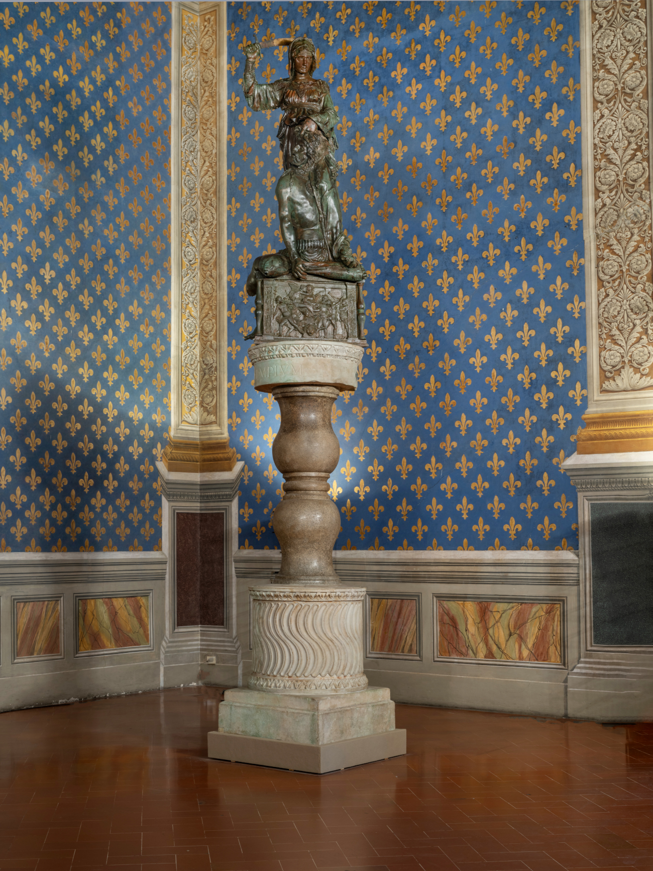 Florence, Donatello's bronze group with Donatello's Judith and ...