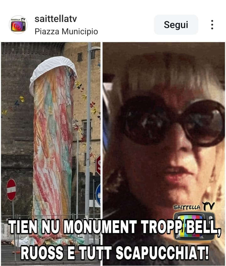 Cartoons und Memes über die Arbeit von Gaetano Pesce in Neapel: die ...