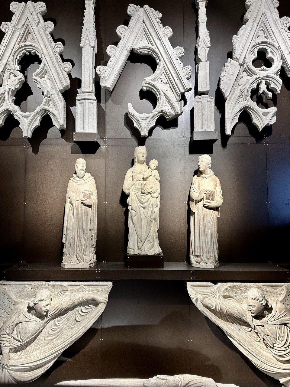 Genoa, recomposed the Fieschi Monument, a masterpiece of Gothic sculpture