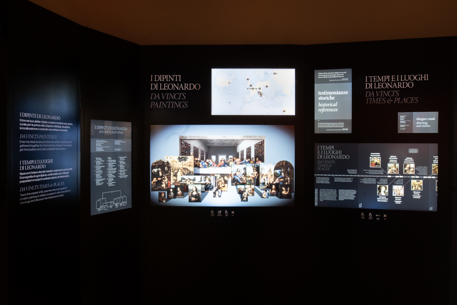 At Leonardo3 museum, a new and unprecedented interactive wall brings ...