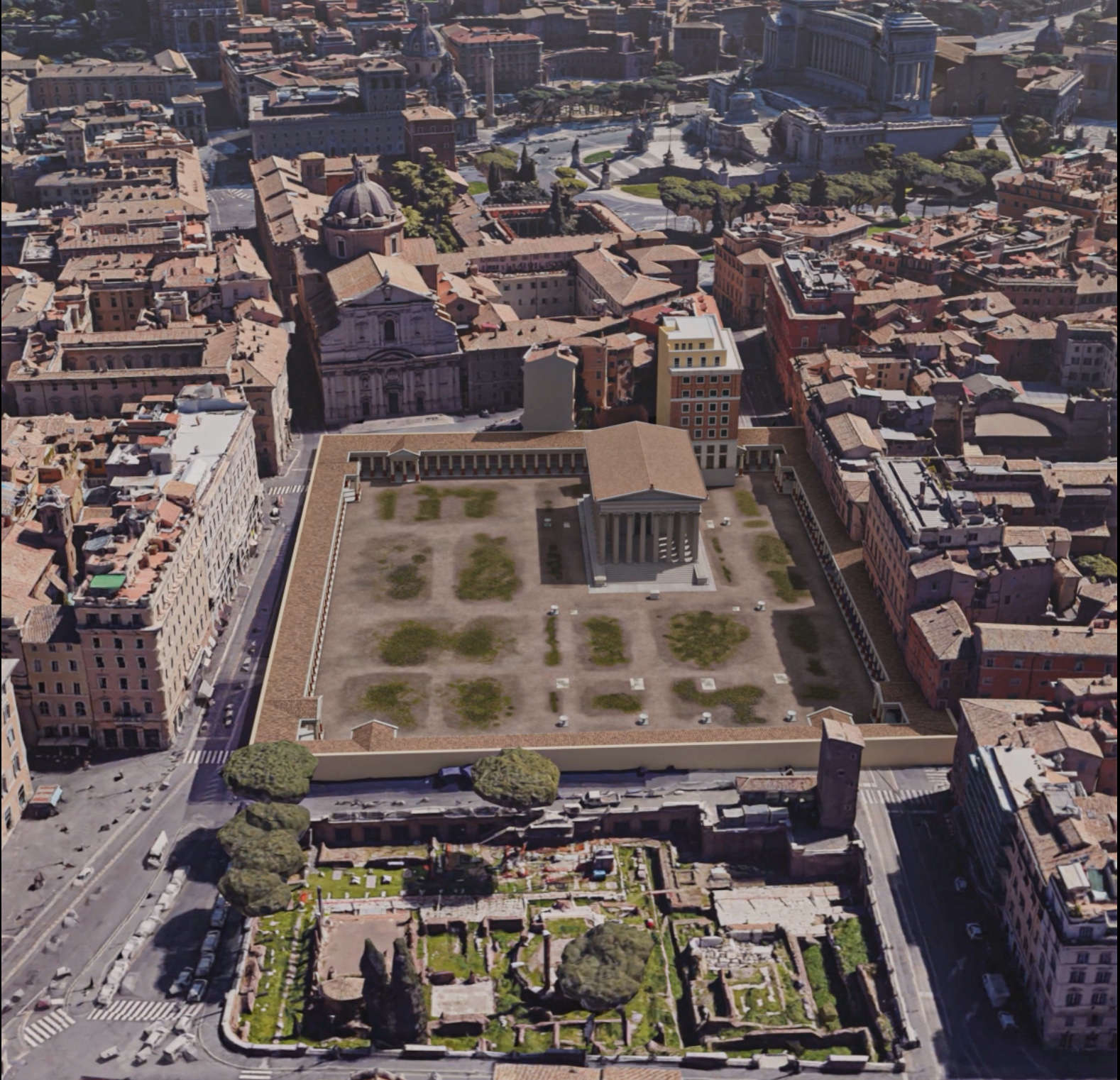Remarkable discovery in Rome: found a fragment of the Porticus Minucia