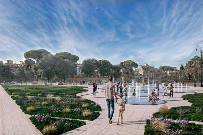 Rome, resurfacing work begins on St. John Lateran square