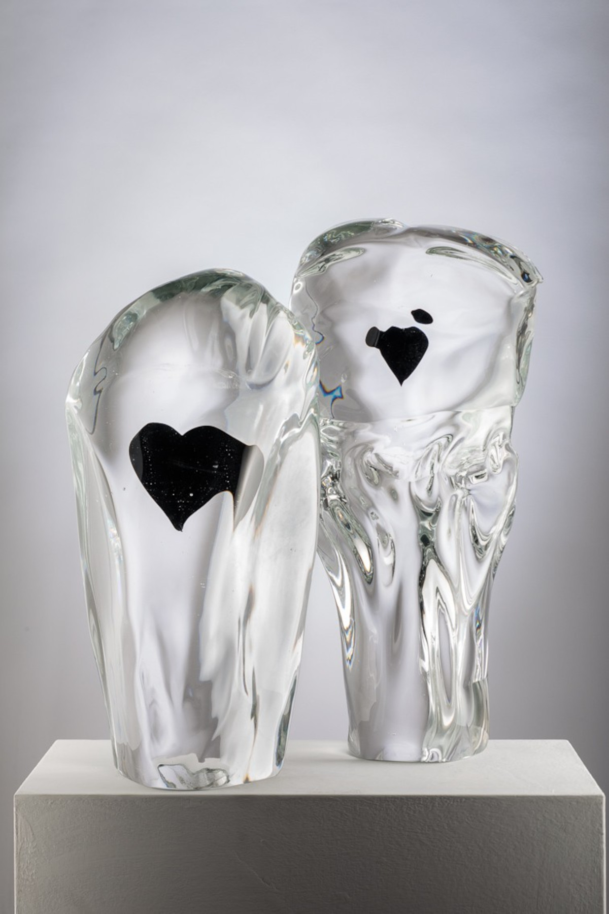 Venice, in the historic Negozio Olivetti on display glass sculptures by ...