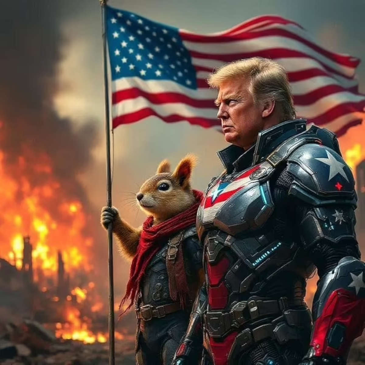 Vignetten und Memes zum Sieg von Trump bei den US ...