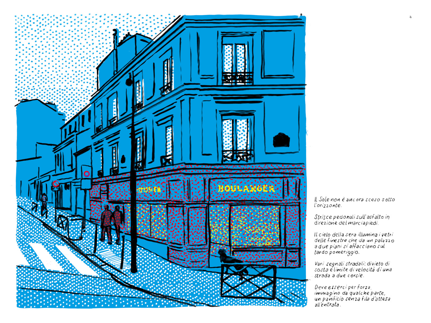 One day, evening: in bookstores the new dot comic strip by Giacomo Nanni